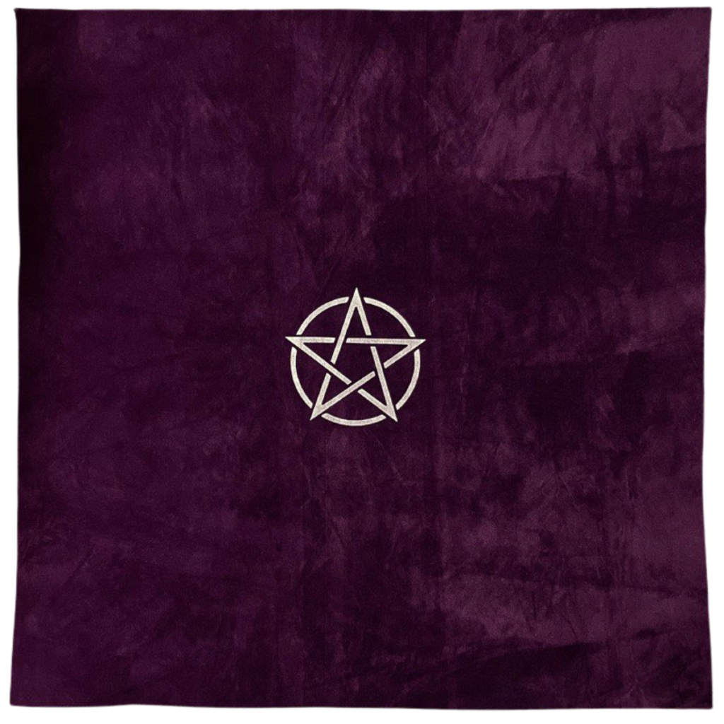 Altar Cloth – Pentagram on Purple - Earth Goddess