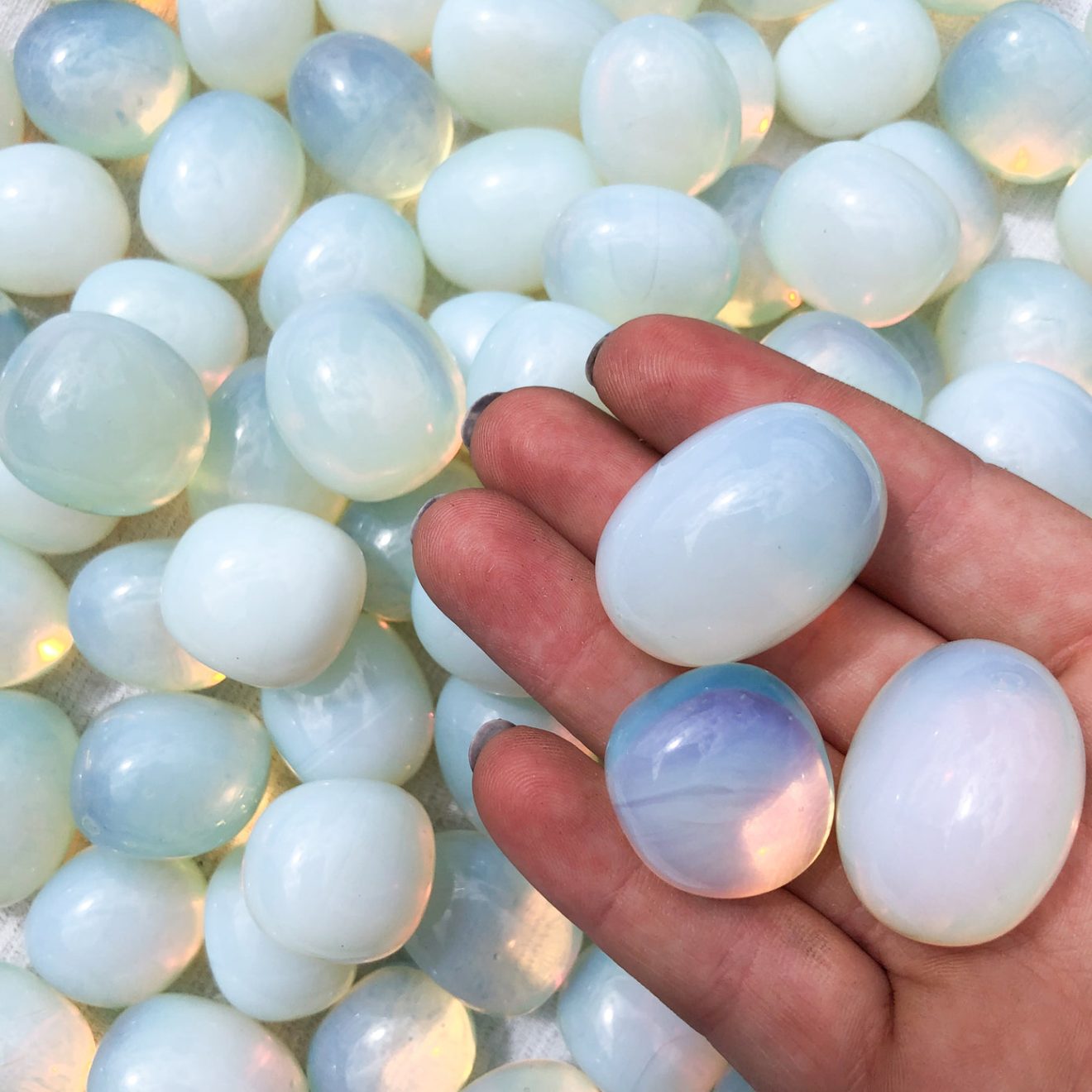 Opalite Tumbled Stones - Earth Goddess